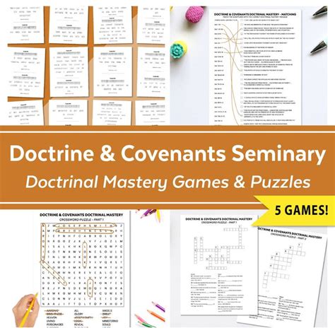Lds Seminary Doctrinal Mastery Games And Puzzles For Doctrine