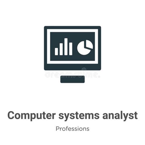 Computer Systems Analyst Vector Icon On White Background Flat Vector