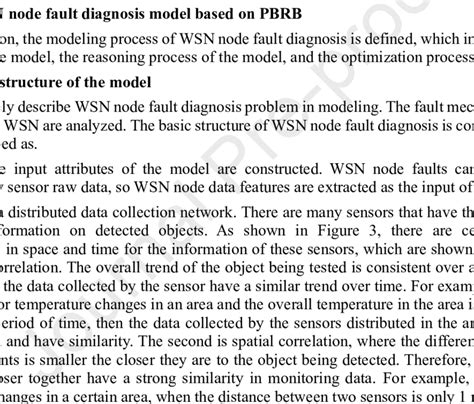 The Wsn Node Fault Diagnosis Model Based On Pbrb Download Scientific