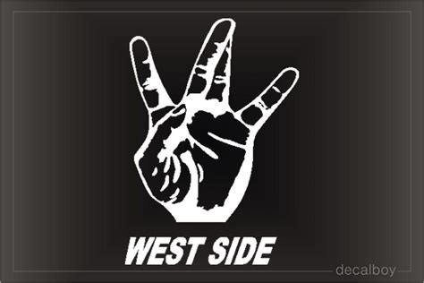 Westside Twist Finger Decal