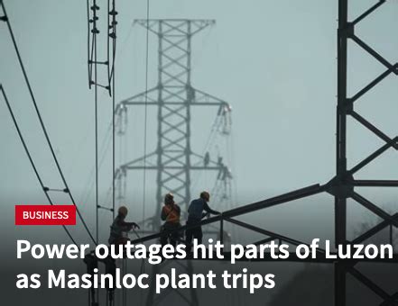 Power Outages Hit Parts Of Luzon As Masinloc Plant Trips Directoryhub Ph