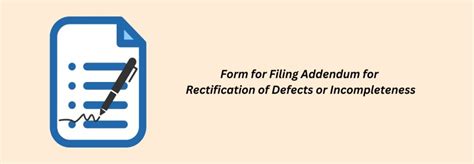 Mca Form Gnl 4 Form For Filing Addendum For Rectification Of Defects