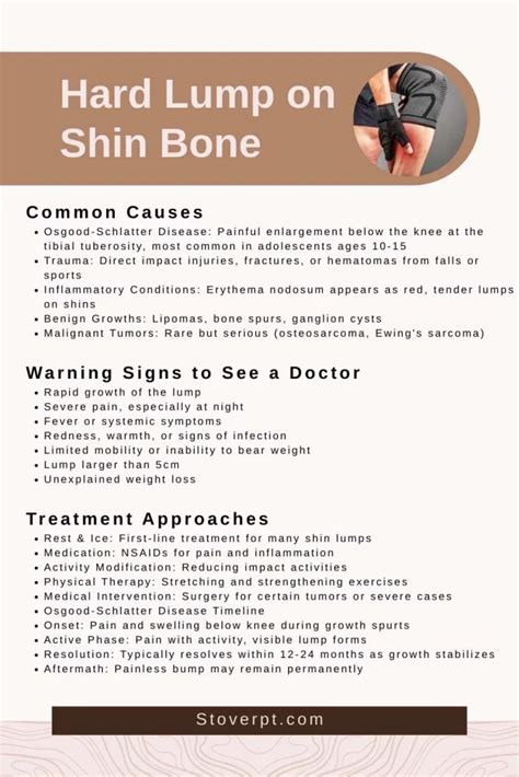 Hard Lump On Shin Bone Causes Symptoms And Treatment