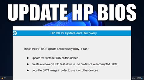 How To Update Bios Software On Hp Laptop Youtube