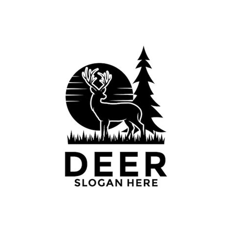 Premium Vector Deer Logo Designs Inspirations Elegant Deer Antlers