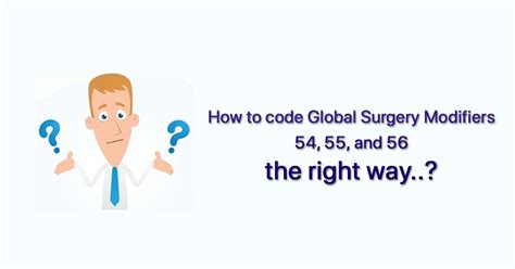 How To Code Global Surgery Modifiers 54 55 And 56 By Albert Brown