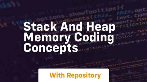 Stack And Heap Memory Coding Concepts Youtube