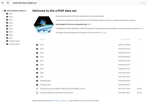 Getting E Pop Data E Pop On Cassiope