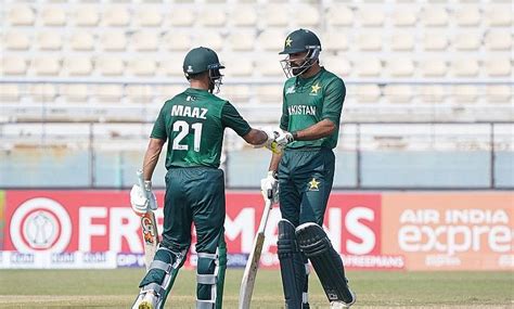 Maaz Sadaqats Standout All Round Display Powers Pakistan Shaheens To A 40 Run Victory Over Oman