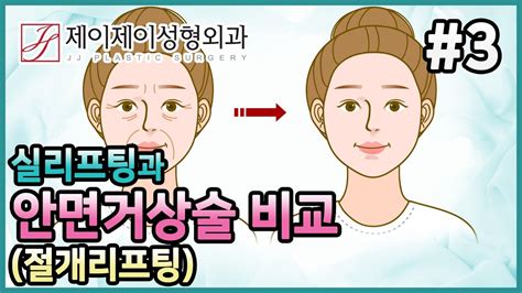 실리프팅과 절개리프팅안면거상 비교3 Youtube