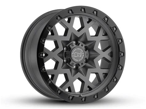 Black Rhino Titan Xd Sprocket Matte Gunmetal 6 Lug Wheel 20x95 6mm