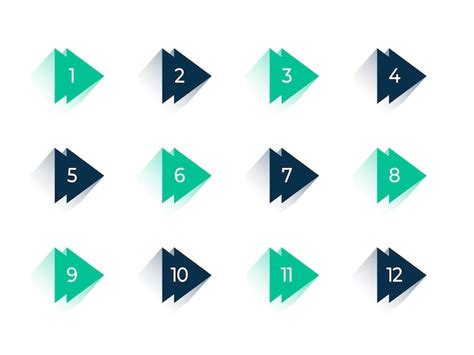 Premium Vector Vector Isolated Bullet Points Element In Pointer Shape Design