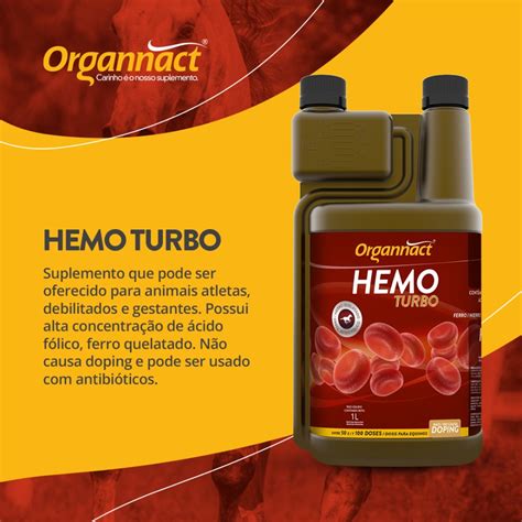 Hemo Turbo Organnact 1 Litro Casa Do Produtor