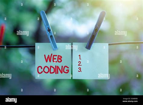 Conceptual Caption Web Coding Internet Concept A System Of Symbols And
