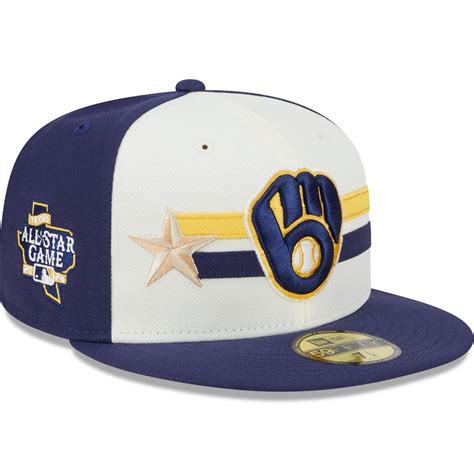 Mens Milwaukee Brewers New Era Creamnavy 2024 Mlb All Star Game