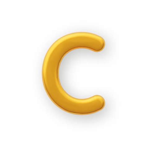 C In Colorful Bubble Letters