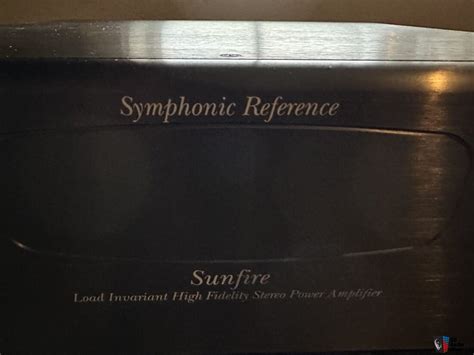 Sunfire Symphonic Reference Amplifier Photo 4940469 Us Audio Mart