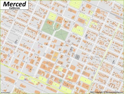 Merced Travel Guide For Tourist Map Of Merced