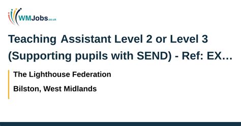 Teaching Assistant Level 2 Or Level 3 Supporting Pupils With Send