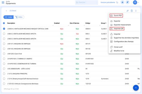 Comment Imprimer LÉtiquette Avec Le Code Qr Et La Fiche Dun Actif Centre Daide Fracttal