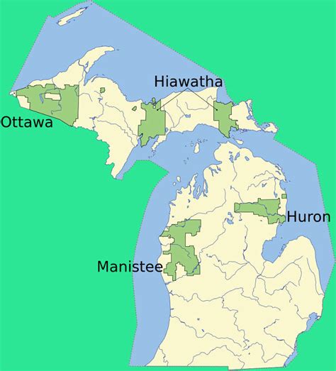 Huron Manistee National Forest Map At Sherri Lewis Blog