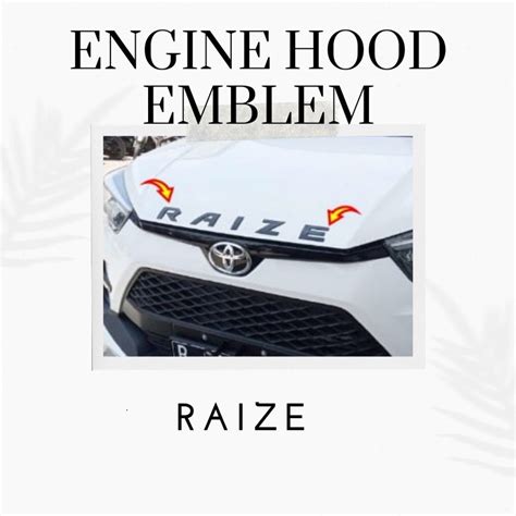 Jual Terlaris Engine Hood Emblem Raize Logo Raizelogo Kap Mesin