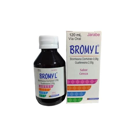Bromhexinaguaifenesina Bromyl 120ml Jarabe Farmaser Farma Medical Sas