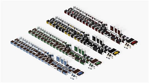 Modular Kitchen Assets 3d Model