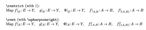 Arrows How Resize Upharpoonright To Denote Math Function Restriction