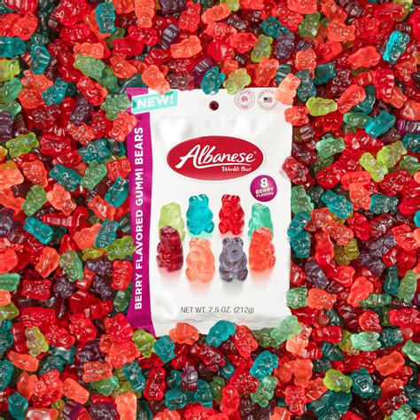 Berry Flavored Gummi Bears Gourmet Gummies Albanese Candy