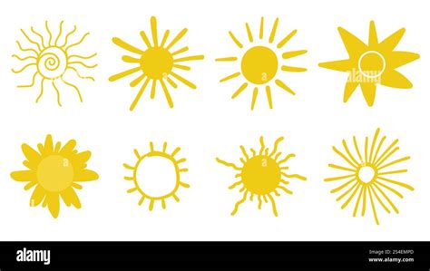 Star Doodle Set Stock Vector Images Alamy