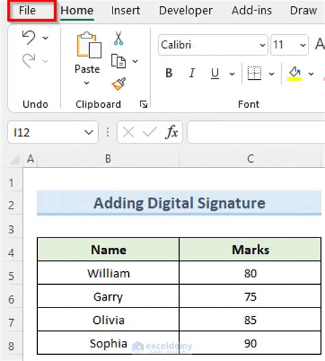 How To Add A Signature In Microsoft Excel