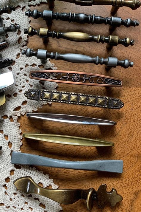 Vintage Hardware Knobs Pair Of Funky Drawer Pulls Shabby Chic Cabinet