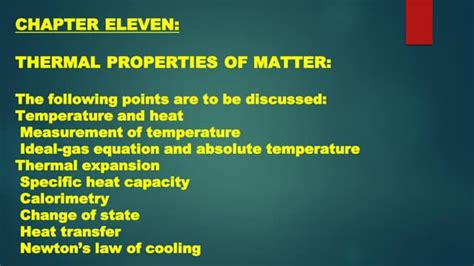 11 Thermal Properties Of Matter 1 Pptx