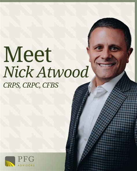 Nick Is Our Director Of Retirement Plan Services At Pfg Advisors Prior
