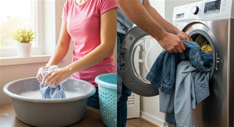 Washing Clothes By Hand Vs Washing Machine