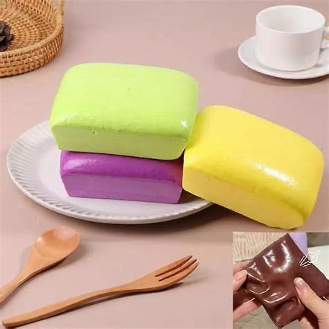 Sticky Bread Squishy Sticky Toast Squishy Toast Sliced Bread Stress Toy Fruugo Uk