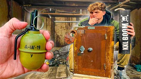 СЕЙФ БАНДИТА из 90-х + МОЩНАЯ ПЕТАРДА 💥 Нашли сейф в заброшенном гараже ...