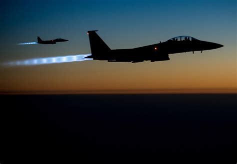 Aircraft Jet Fighter Silhouette Night Military Aircraft F 15 Eagle Hd