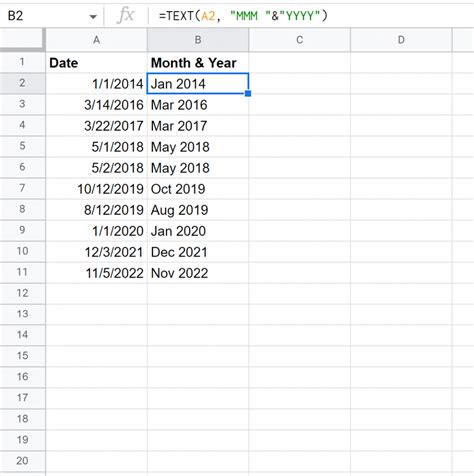 How To Extract Year From Date In Google Sheets