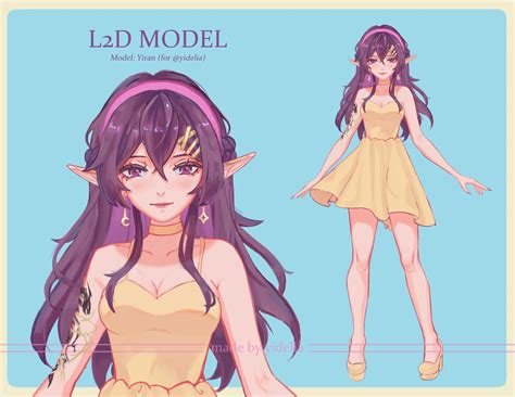 Vtuber Live D Model Artwork RIG READY By Yidelia Yidelia VGen