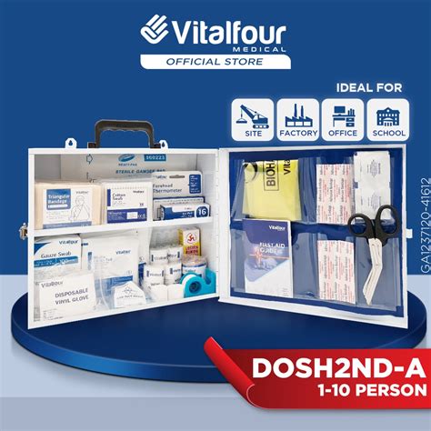 Vitalfour Dosh2nd Workplace First Aid Kit By Dosh Box Abc Shopee