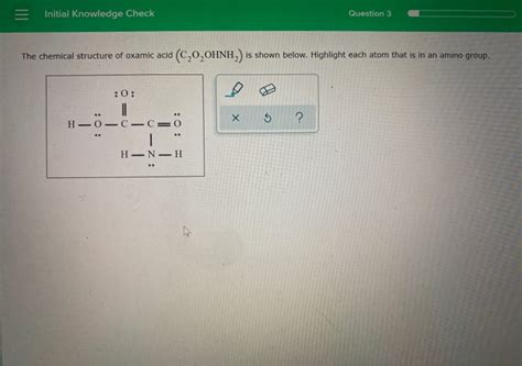 Solved Initial Knowledge Check Question 3 The Chemical
