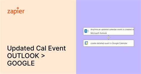 Anytime An Updated Calendar Event Is Created In Microsoft Outlook Create Detailed Event In