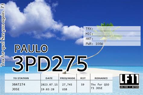 Lf11 Log And Dx Cluster For 11 Meters
