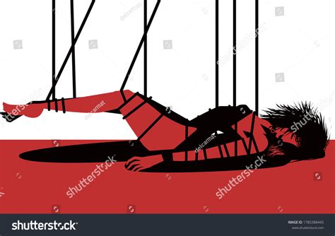 Bondage Tied Shibari Minimalist Sensual Woman Stock Vector Royalty Free 1785388445 Shutterstock