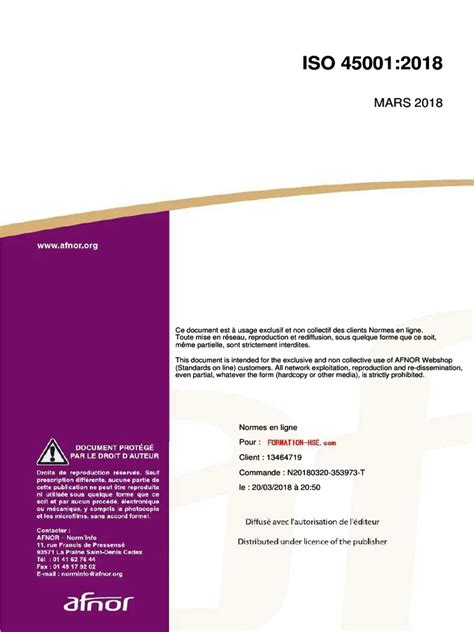 Norme Iso 45001 1758988436 Pdf Organisation Internationale De