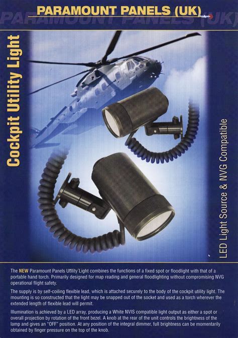 Led Cockpit Utility Lights Pdf Paramount Panels