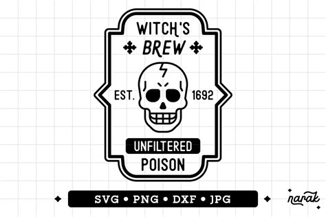 Witchs Brew Label Graphic By Narakstudio · Creative Fabrica