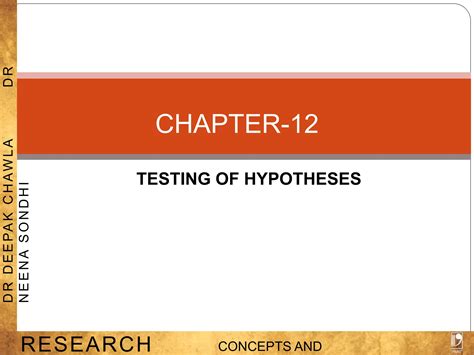 Hypothesis Testing Research Methodology Ppt Pptx